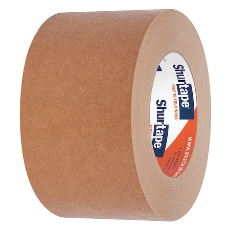 Shurtape Pressure Sensitive Paper Tape, 72 mm W x 55 m L, 6.6 mil Thick ...