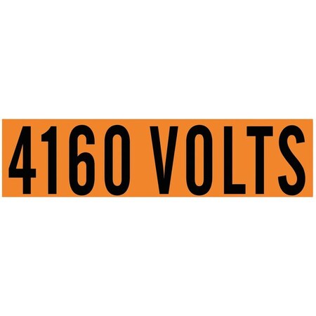 Power First Conduit And Voltage Markers, 4160 Volts 24PK01 | Zoro
