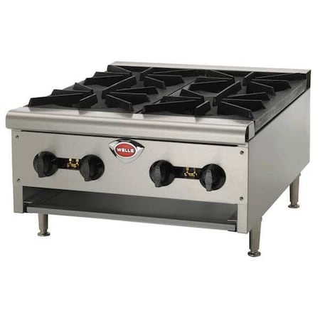 Wells Manufacturing Hot Plate, 2 Element, 53000 BTU HDHP1230G | Zoro