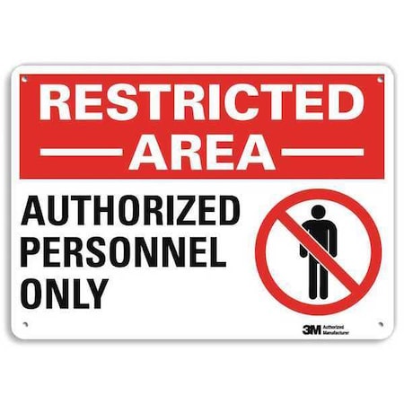 Lyle Restriction Sign, 10 in Height, 14 in Width, Plastic, Horizontal ...