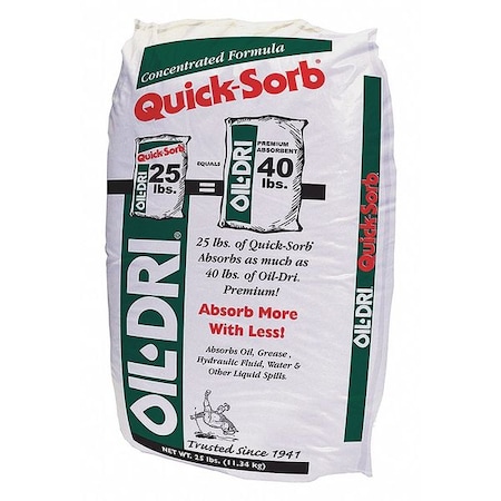 Oil-Dri Loose Absorbent, 3 Gallon Volume Absorbed per Package, 25 lb ...