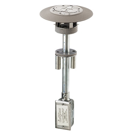 Hubbell PT2X2GY Fire Rated Poke Thru Floor Receptacle | Zoro.com