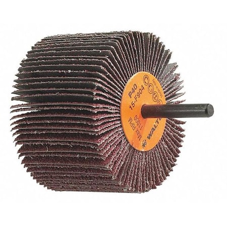 Walter Surface Technologies Flap Wheel, 1/4" Shaft, 3"x2", 40g 15F904 ...