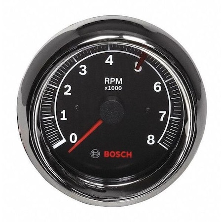 Bosch Sport II Tachometer, Black/Chrome, 3-3/8" SP0F000018 | Zoro