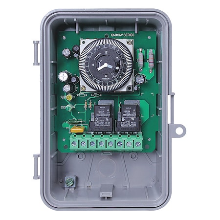 Intermatic Time Switch 120-277V Dpdt 7Day 24Hour GM40AV-W | Zoro