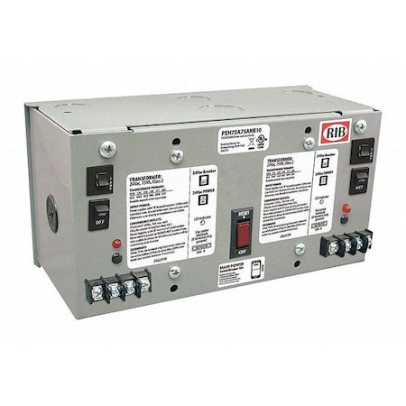 Rib Enclosed Main Breaker, Dual, 75VA PSH75A75ANB10 | Zoro