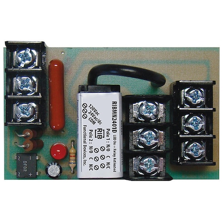 Functional Devices-Rib Track Mount Relay, 10A, DPDT RIBMN2401D | Zoro