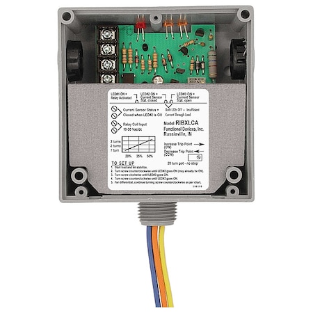 FUNCTIONAL DEVICES INC / RIB Enclosed Relay/Current Switch,10A (RIBXLCA ...
