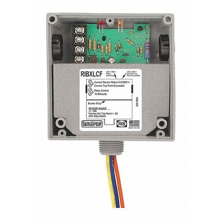 FUNCTIONAL DEVICES INC / RIB Enclosed Relay/Current Switch,Fixed,10A ...