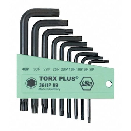 Wiha 9 Piece Torx? L-Shape Torx? Key Set, 36199 36199 | Zoro