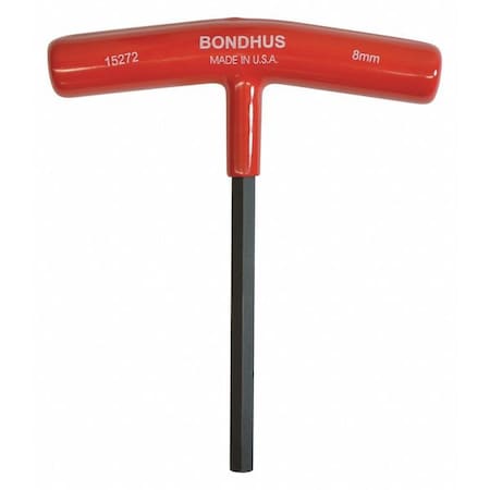 Bondhus Metric T-Handle Hex Key, 7 mm Tip Size 15270 | Zoro