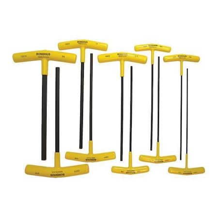 Bondhus 10 Piece SAE T-Shape Hex Key Set, 15338 15338 | Zoro