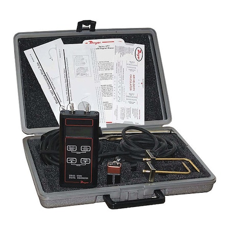 Dwyer Instruments Air Velocity Kit With Digital Monometer 477-1T-AV | Zoro