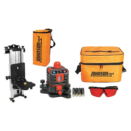 Johnson Level & Tool Rotary Laser Level, Int/Ext, Red, 800 ft. 40-6507 ...
