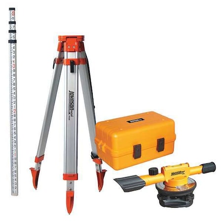 Johnson Level & Tool Builders Level Kit, 22X, 200 ft 40-6902 | Zoro