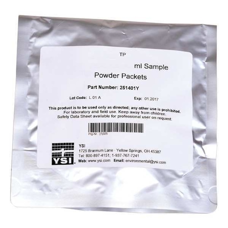 Ysi Reagent, Powder Pack, PK100 POTASSIUM IODIDE TP | Zoro