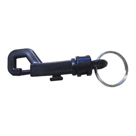 Zoro Select Plastic Key Clip, Black, Plastic, Not Load Rated 25PA18 | Zoro