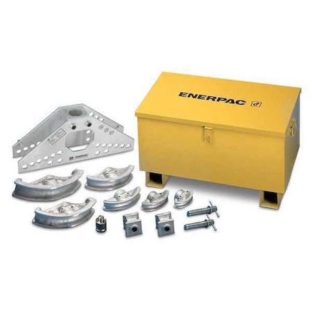 Enerpac Hydraulic Pipe Bender, 8 Shoes, 1/2 to 2 in Size Range 4 in ...