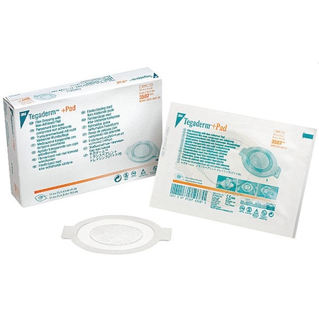 3M Tgdrm +Pad Film Drssng, Non-Adhere, PK100, Length: 4-1/8" 3587 | Zoro