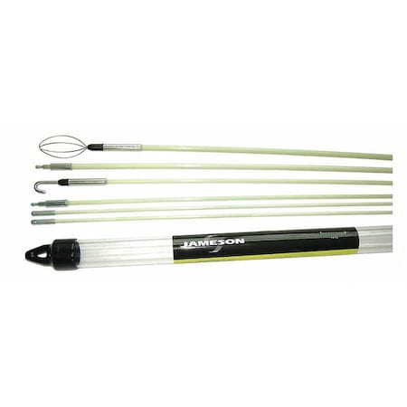 Jameson Versa Glow Rod Kit w/ 34 ft. of Fiberglass Fish Rod 7-8VK | Zoro