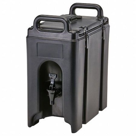 Cambro Beverage Container, 16 1/2x 9x 18, Black EA250LCD110 | Zoro