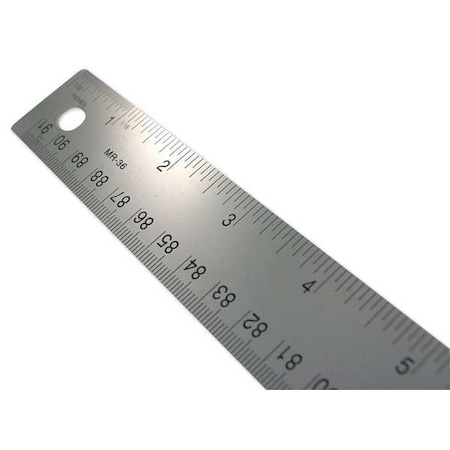 Westcott Ruler, Metal, 1st Inch 32nds - Rest 16ths MR-36 | Zoro
