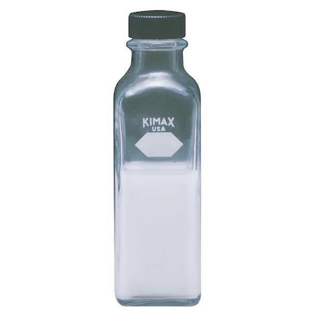 Kimble Kimax Bottle, 160ml, Glass, Clear, PK48 14915-160 | Zoro