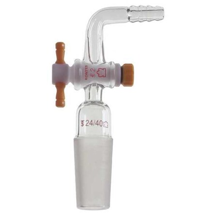 Kimble Chase Adapter, Valved Inlet, Transparent, 29/42 185030-2942 | Zoro