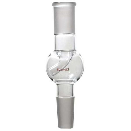 KIMBLE Adapter,Distillation Trap,Transp,24/40 (197500-2440) | Zoro