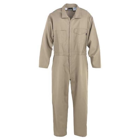 Workrite Fr Flame-Resistant Coverall, Khaki, 58 1317KH | Zoro