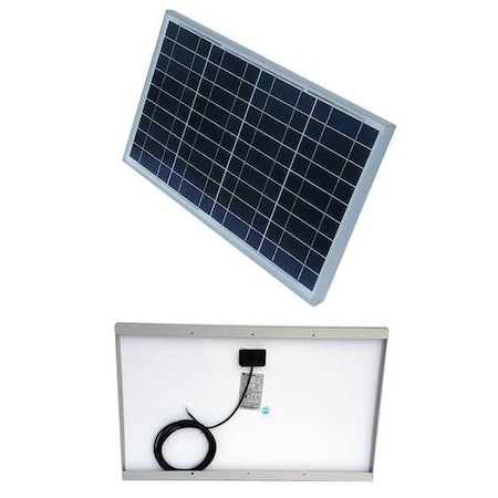 Solartech Power Polycrystalline Solar Panel, 30 W, 17.3V DC, 1.77 A, 36 ...