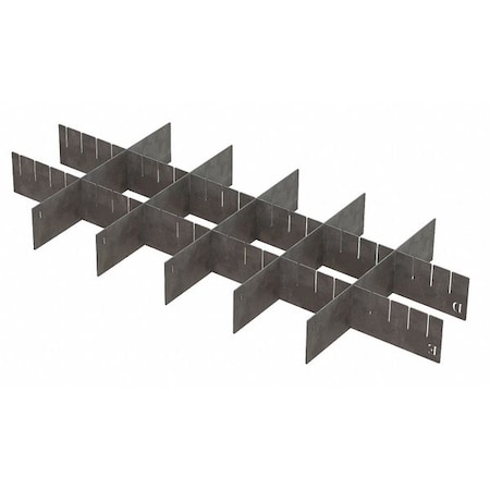 Swivel Storage Solutions Divider, Silver, Steel PRDDG2500 | Zoro