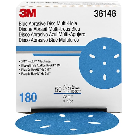 3M Hook-and-Loop Sanding Disc, Ceramic, 150 Grit, Coated Type, 321U ...