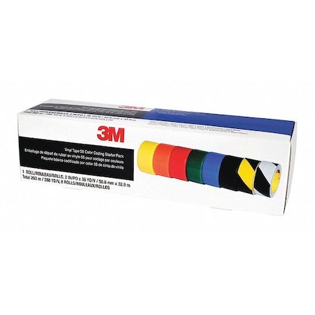 3M Vinyl Tp Safety and 5S Color Coding Pack 5S | Zoro