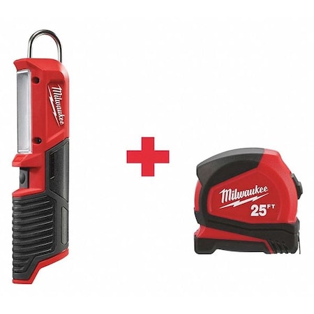Milwaukee Tool Rechargeable Stick Light Kit, 12.0V, LED 2351-20, 48-22 ...