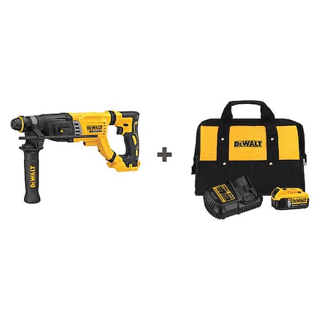 Dewalt Cordless Rotary Hammer, Battery Included DCH263B/DCB205CK | Zoro