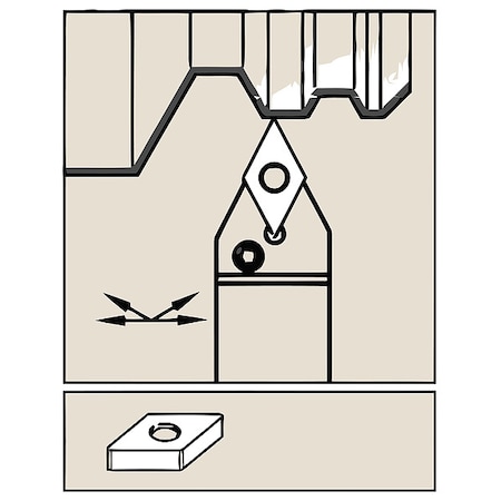 Widia Grooving/Parting Insert, Carbide 582125 | Zoro