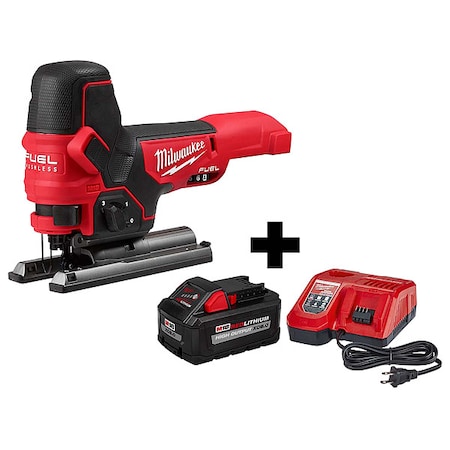 Milwaukee Tool M18 FUEL Barrel Grip Jig Saw + M18 HIGH OUTPUT XC8.0 ...