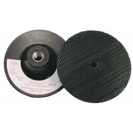 3M Disc Pad Holder 914, 4inx1/8inx3/8 in M1 914 | Zoro