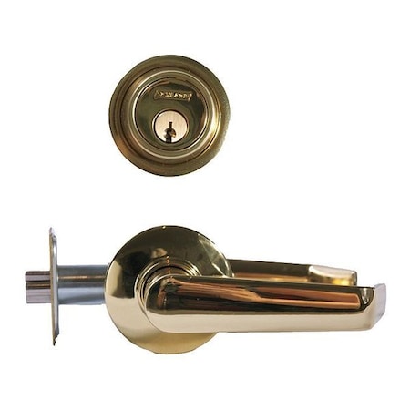 Schlage Passage/Deadbolt Set, MdmDuty, SngleCylndr S210PD SAT 605 | Zoro