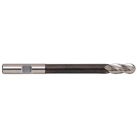 Melin Tool Co Hss General Purpose End Mill, Ball, 3/4x2", Number of ...