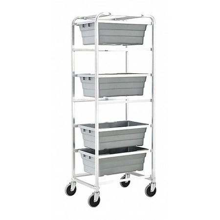 R.W. Rogers Co Lug Cart, Aluminum, 4 Tier 01-ALR-4 | Zoro