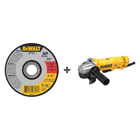 Dewalt Type 1, 4 1/2 in Dia, 0.045 in Thick, 7/8 in Arbor Hole Size ...