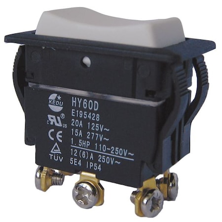 Power First Rocker Switch, DPDT, 6 Connections 29FG43 | Zoro