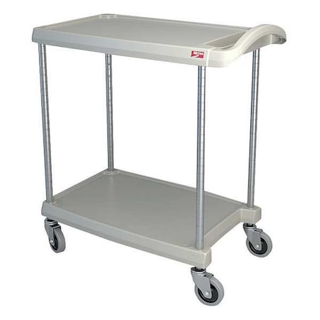 Metro Utility Cart with Lipped Plastic Shelves, Polymer (Shelf), 300 lb ...