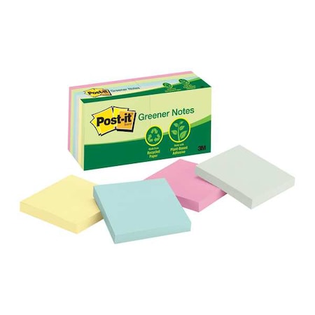 Post-It Recycled Sticky Notes, 3x3, Helsinki, PK12 654-RP-A | Zoro