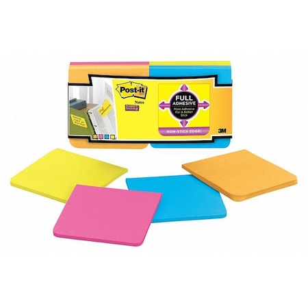 Post-It Full Adhesive Sticky Notes, 3x3, PK12 F330-12SSAU | Zoro