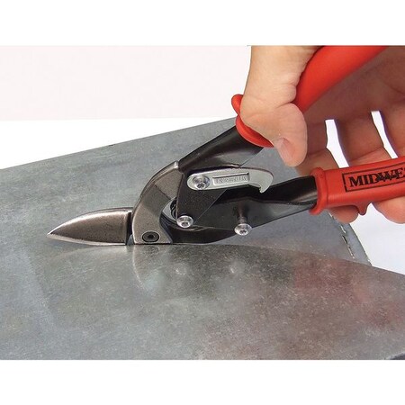 Midwest Snips Aviation Snip, Left, 9-3/4", Steel MW-P6510L | Zoro