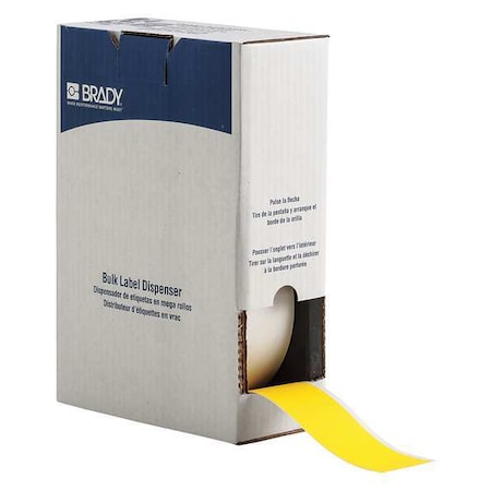 Brady Tape, Yellow, Labels/Roll: Continuous BM71C-2000-855-YL | Zoro
