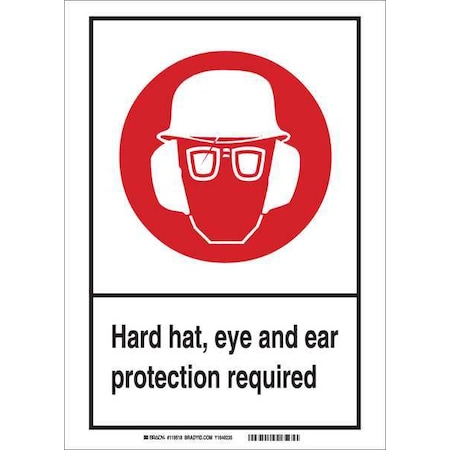 Brady Danger Sign, 7" Height, 5" Width, Vinyl, Rectangle, English ...